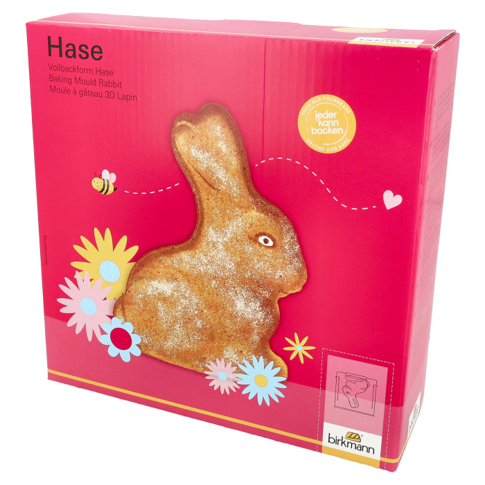 3D Baking Mould Rabbit | 24 x 24 cm | with | Birkmann